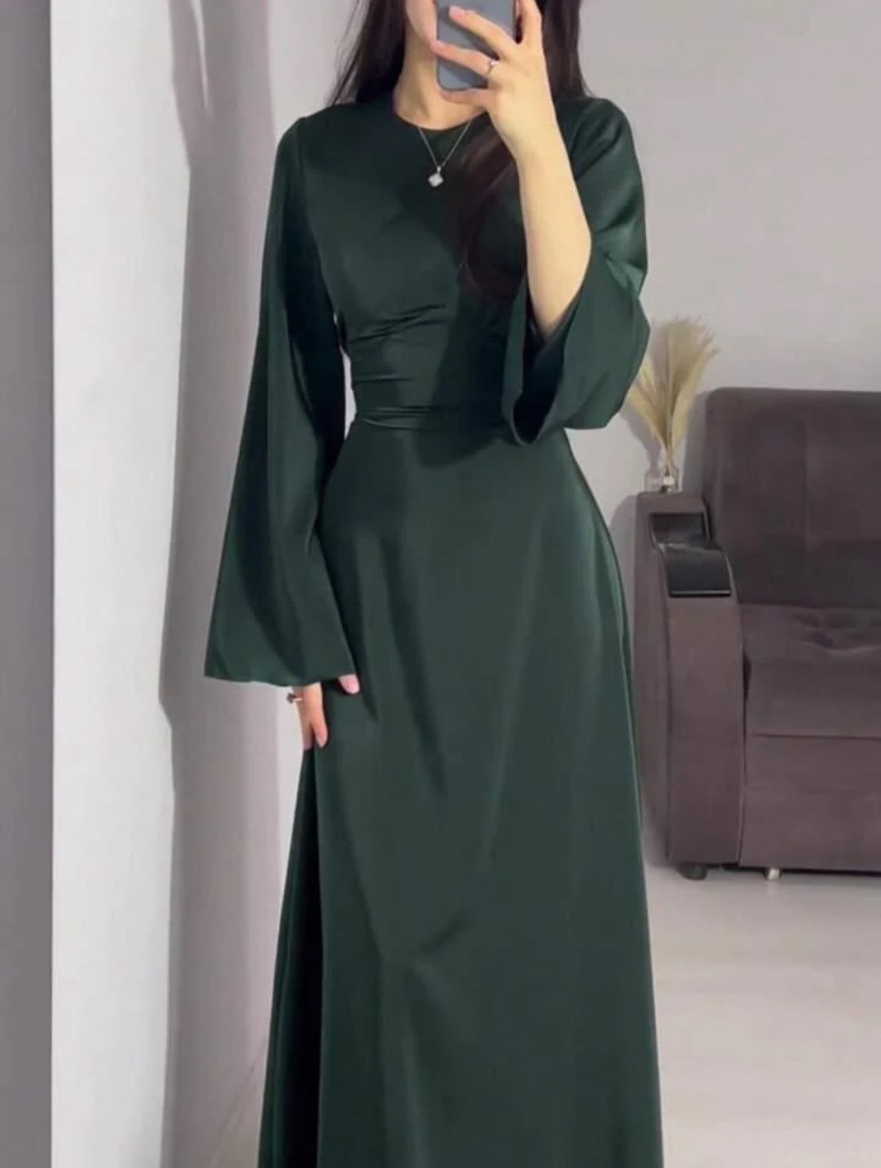 Emerald silk dress – cherrythreads.pk