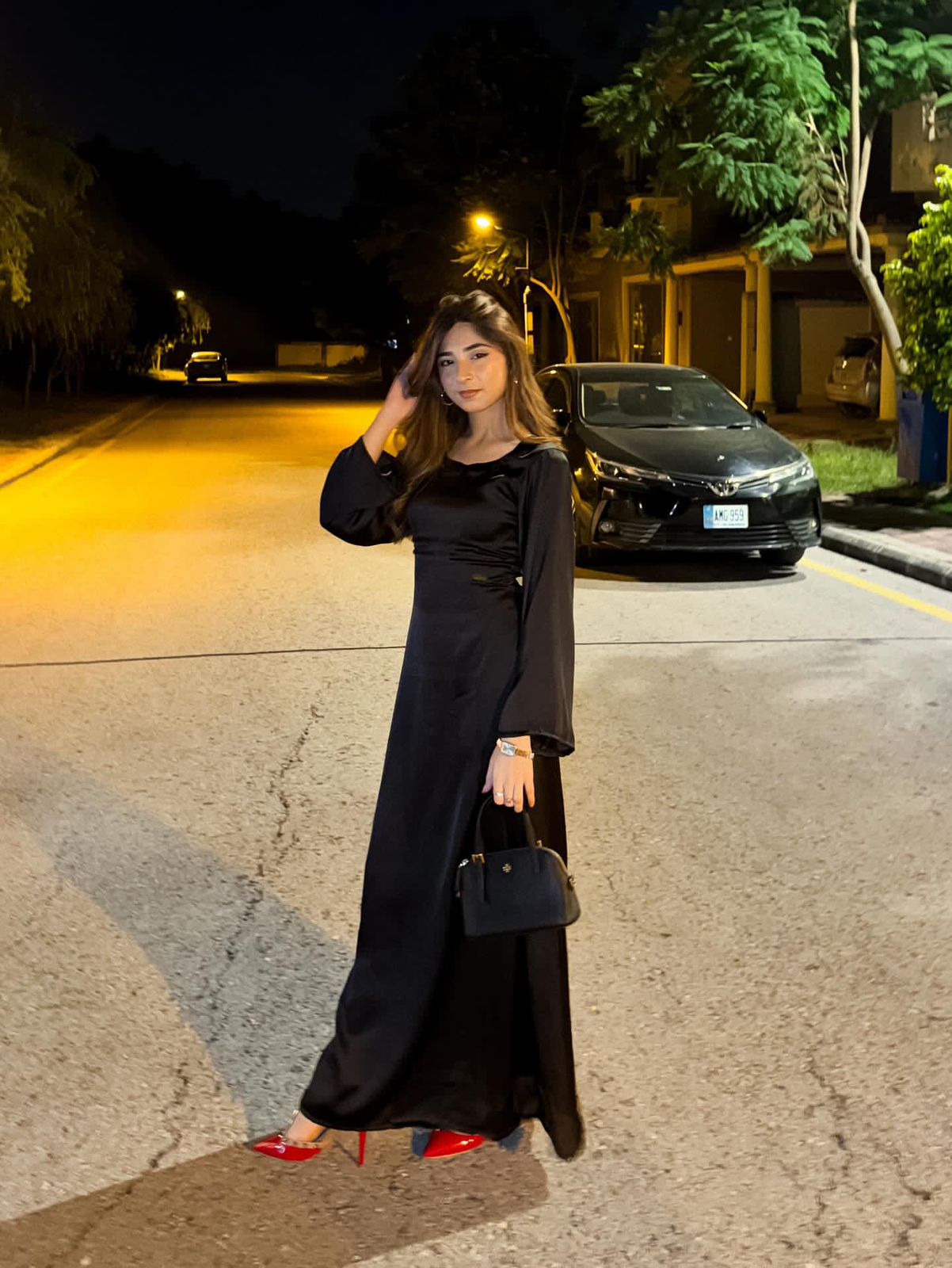 BLACK SILK DRESS – cherrythreads.pk